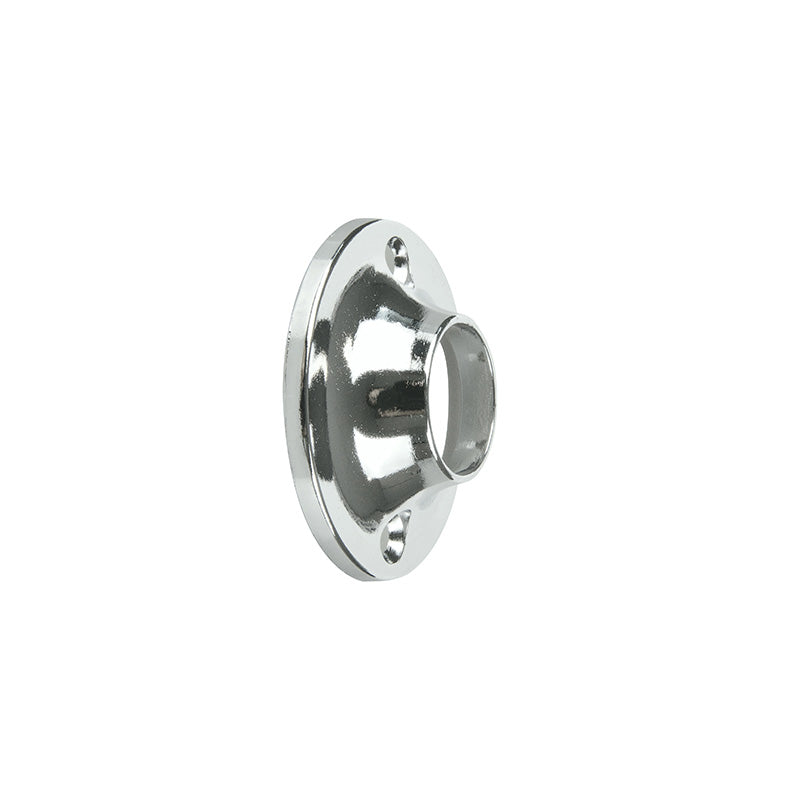 Round Base Flange 19mm Chrome