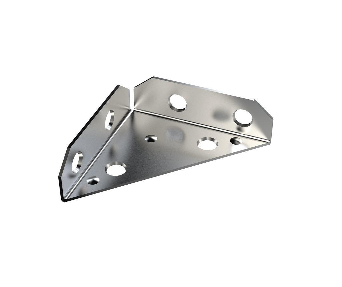 Tri-Corner Brace Brackets 75 x 20mm